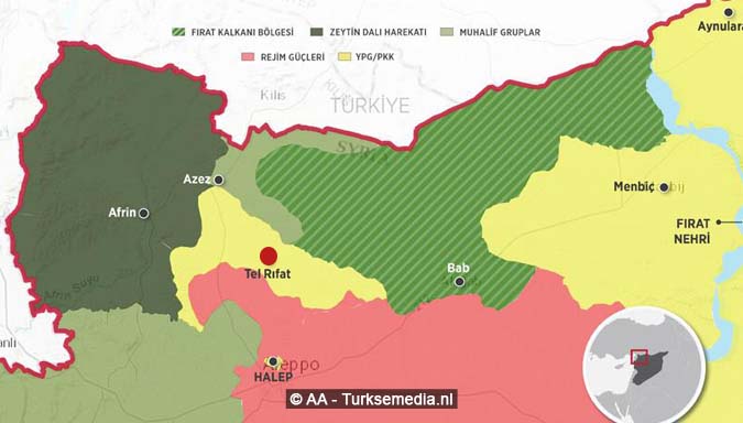 Turkije trekt missie Olijftak door naar Tel Rifaat om nog meer Syriërs ...