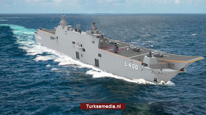 Turkije voltooit bouw eigen vliegdekschip TCG Anadolu - Turkse Media ...