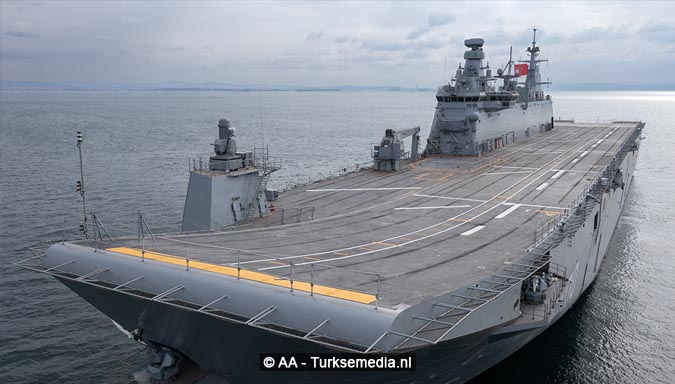 Turkije neemt vliegdekschip van eigen makelij in gebruik - Turkse Media ...